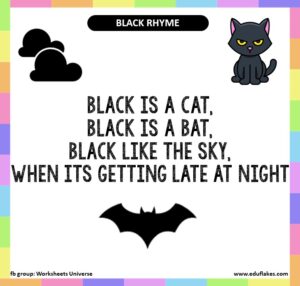 Colour Rhymes For Kindergarten - Eduflakes