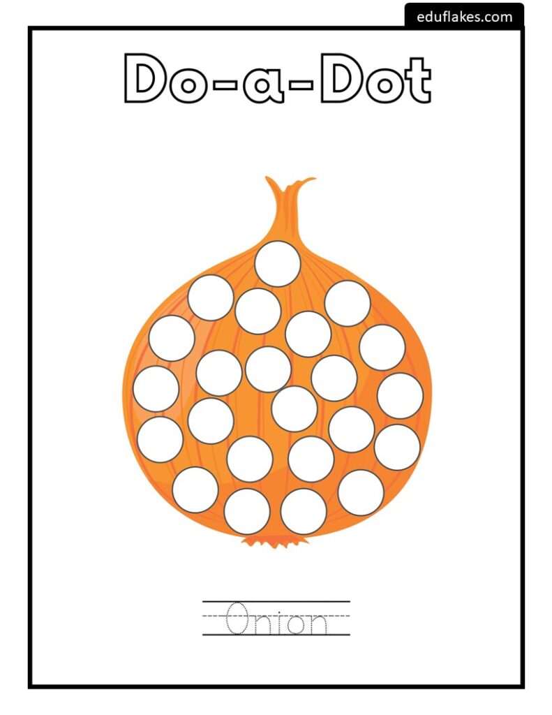 Do A Dot Vegetables Free Pdf Printable - Eduflakes