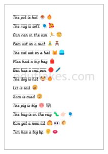 CVC Sentences Worksheets For Kindergarten Reading Free Pdf - Eduflakes