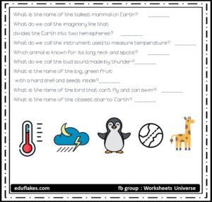 General Knowledge Questions And Answers For Grade 1 And Grade 2 Free ...