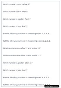 Math Olympiad Sample Questions Grade 1 - Eduflakes