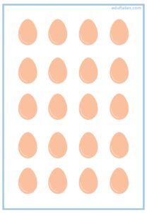 Kindergarten Egg Counting Printable - Eduflakes