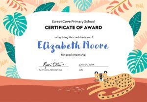 Preschool Kindergarten Certificate Diploma Free Editable Powerpoint ...