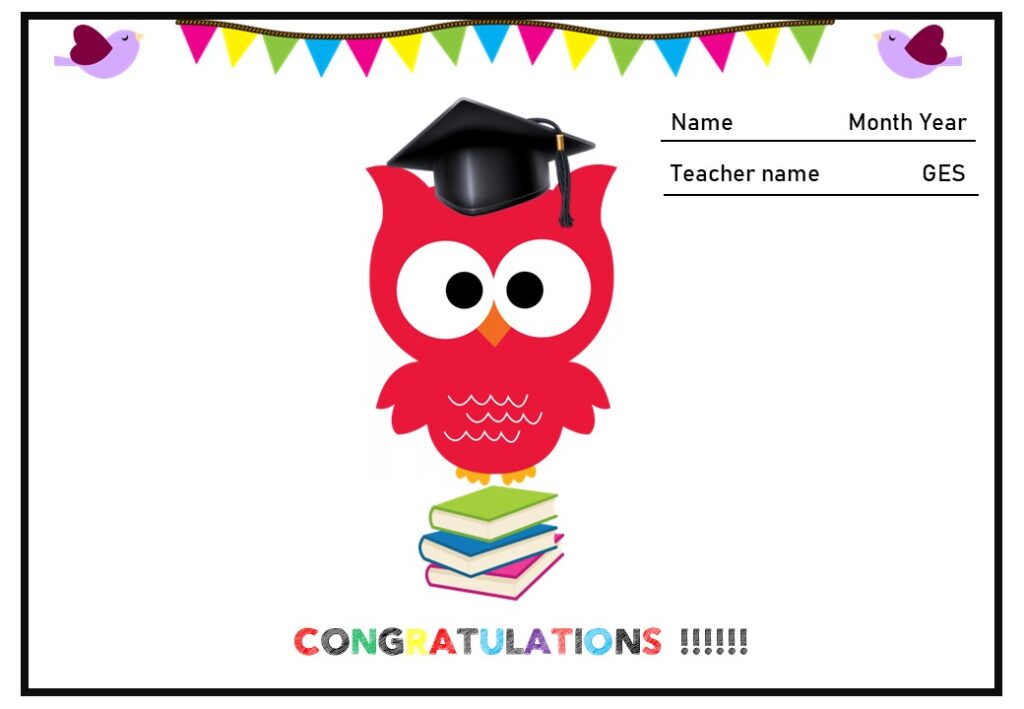 Preschool Kindergarten Certificate Diploma Free Editable Powerpoint ...