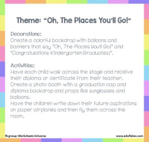 Kindergarten Graduation Themes And Activities - Eduflakes
