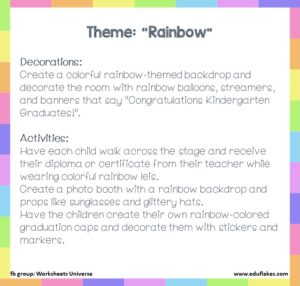 Kindergarten Graduation Themes And Activities - Eduflakes