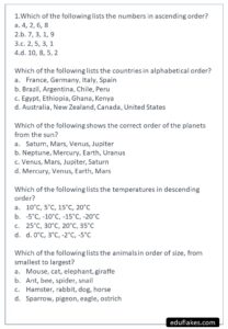 Math Olympiad Sample Questions Grade 1 - Eduflakes