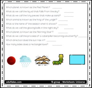 General Knowledge Questions And Answers For Grade 1 And Grade 2 Free ...