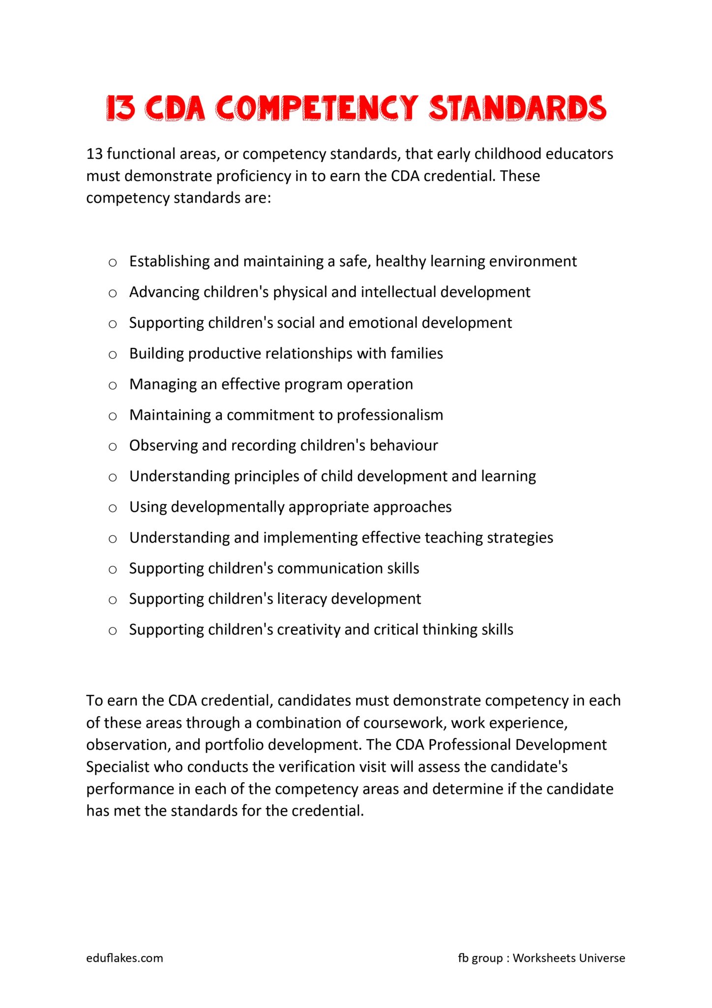 CDA Handbook And 30 Day Preparation Plan - Eduflakes