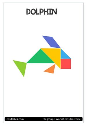 Kindergarten Tangram Animal mat - eduflakes