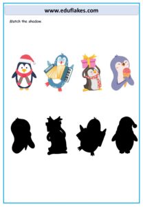 Kindergarten Shadow Matching Activity Workbook - Eduflakes