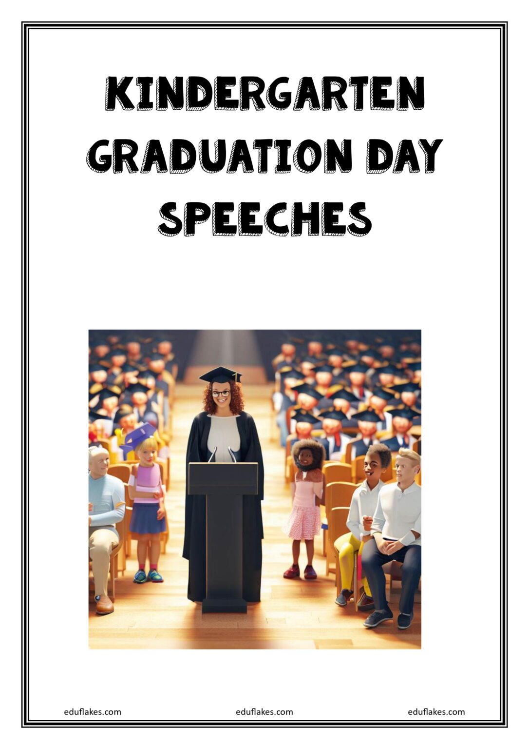 Kindergarten Graduation Day Speech Free PDF For Teachers - Eduflakes