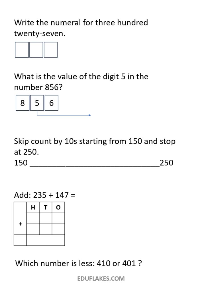 Grade 2 - Math Assessment Test Prep Guide Free PDF - Eduflakes