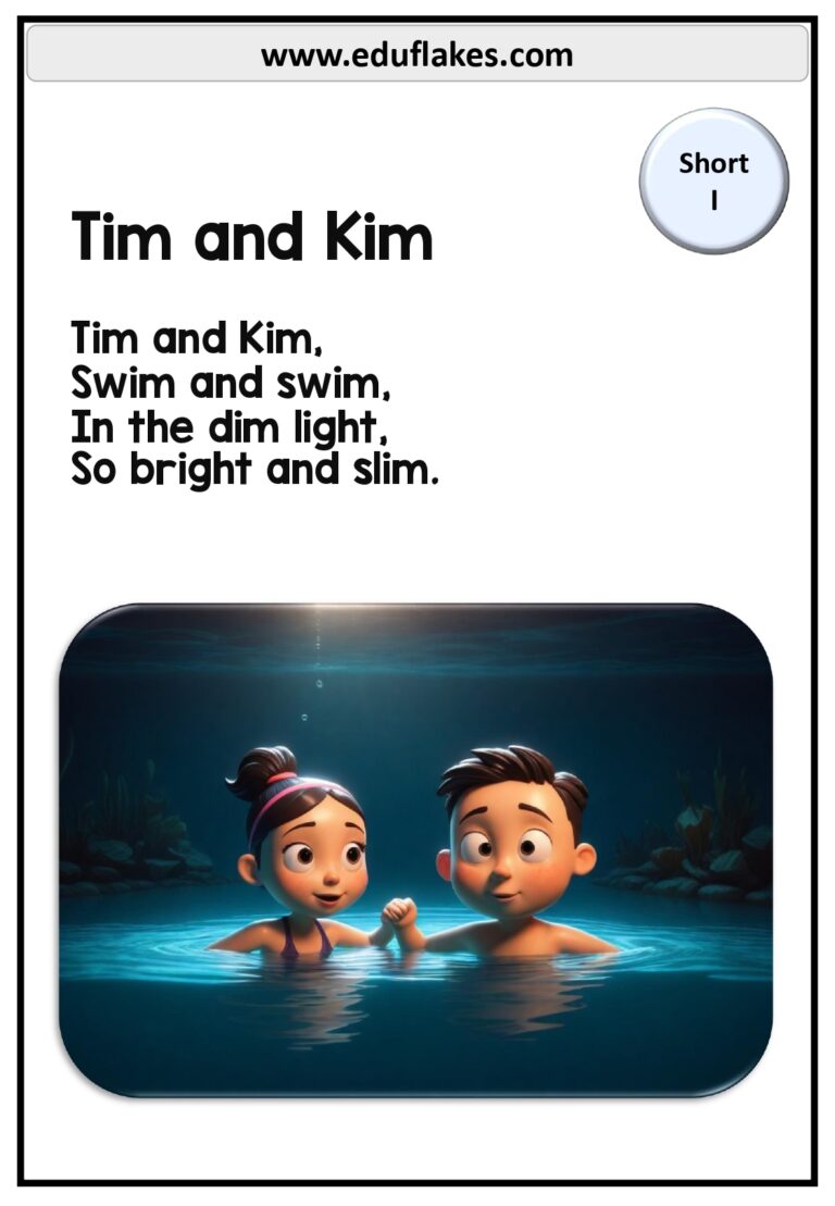 Free Phonics Poems For Kindergarten Kids - Eduflakes