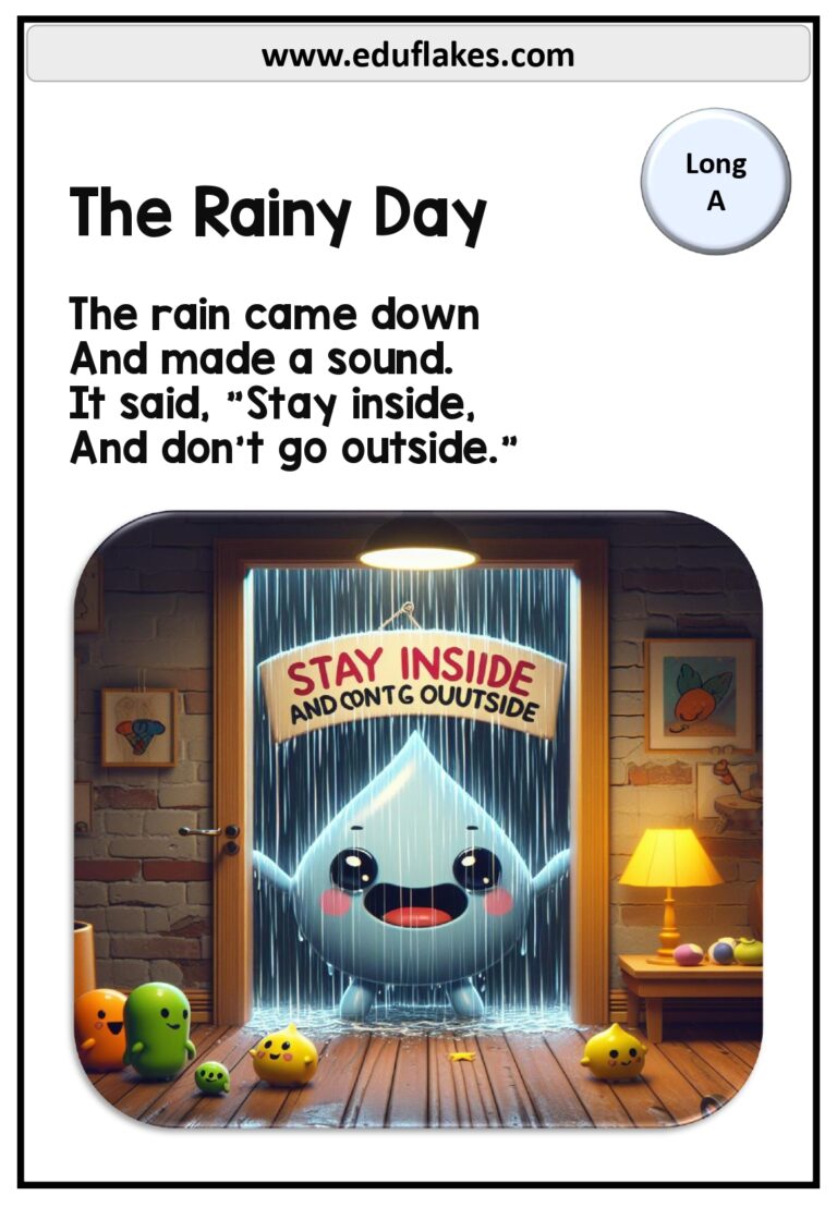 Free Phonics Poems For Kindergarten Kids - Eduflakes