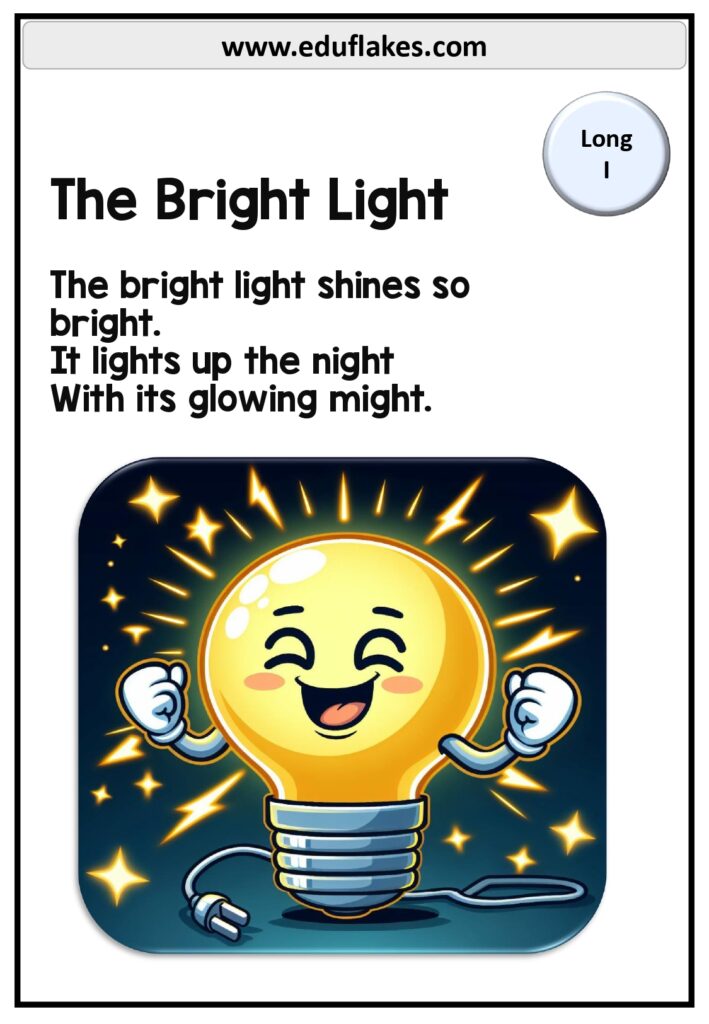 Free Phonics Poems For Kindergarten Kids - Eduflakes