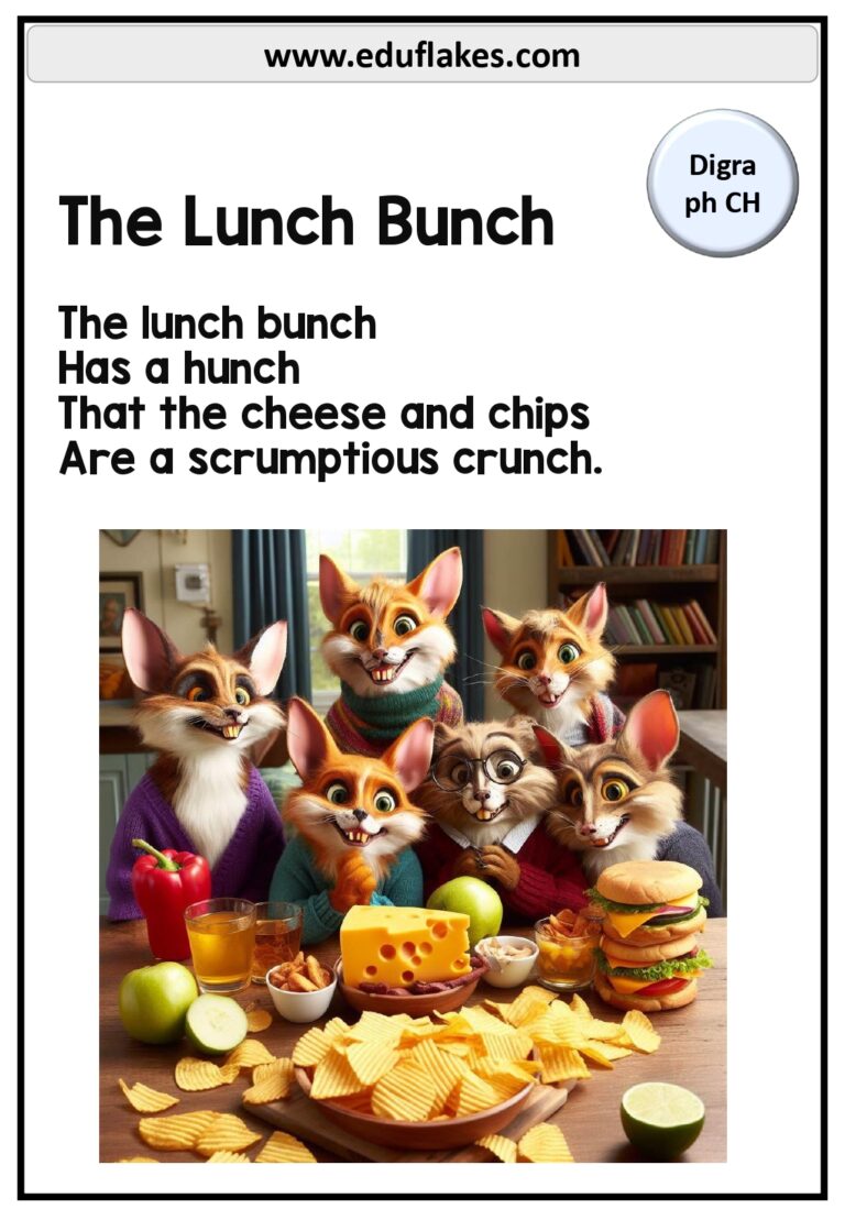 Free Phonics Poems For Kindergarten Kids - Eduflakes