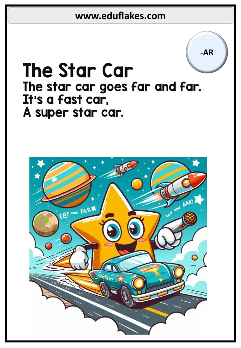 Free Phonics Poems For Kindergarten Kids - Eduflakes