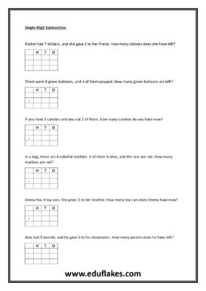 Grade 2 subtraction word problems free download - eduflakes