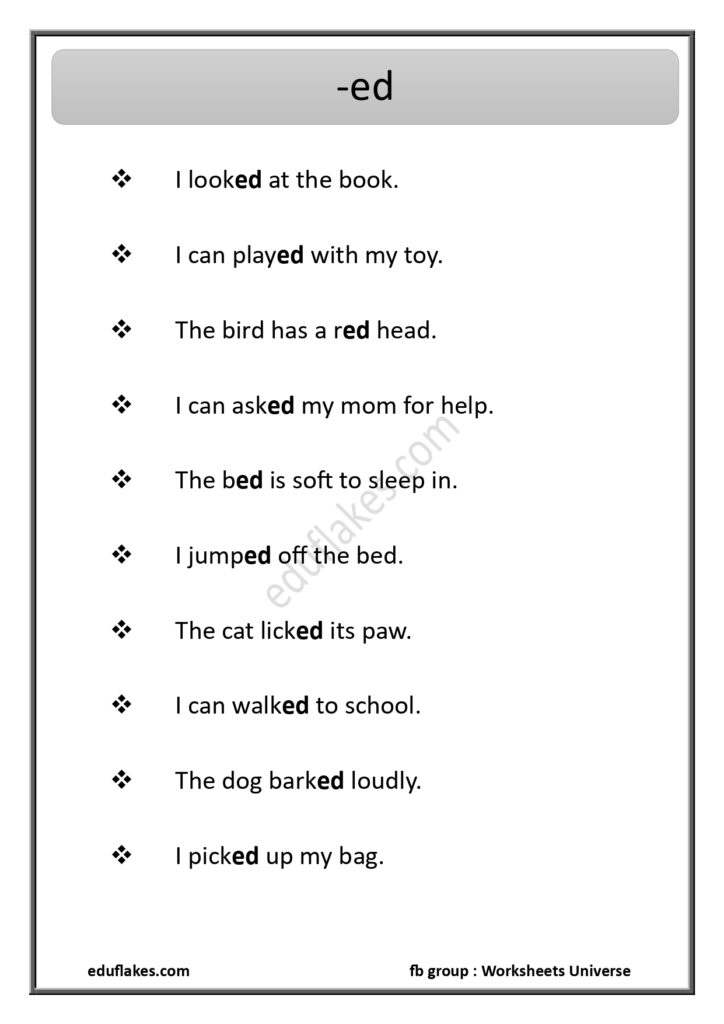 Word Family Printables Free PDF - Eduflakes