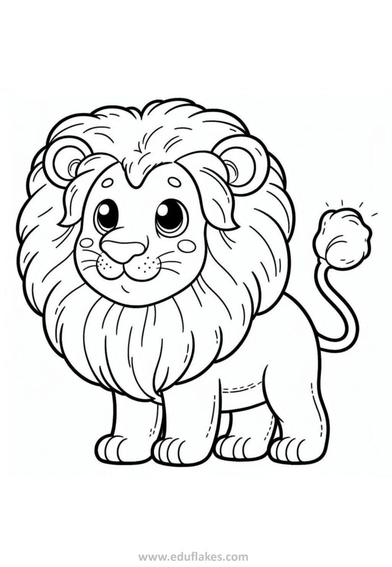 Animals Coloring Book Free Pdf Worksheet Printable Age 3 To 5 - Eduflakes