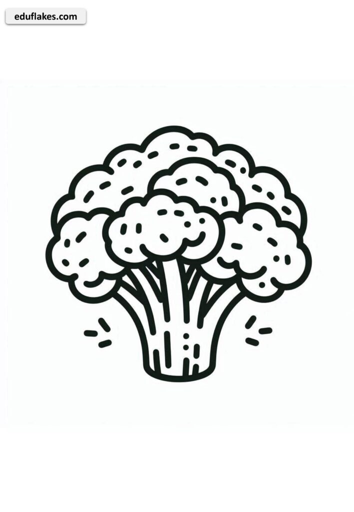 Kindergarten Coloring Activity Printable Vegetables Free - Eduflakes