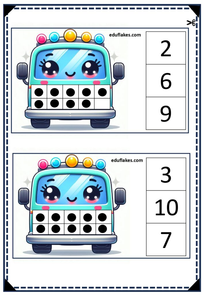 Kindergarten Count And Clip Cards Free Pdf - Eduflakes