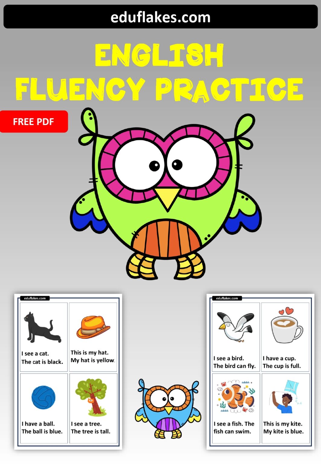Kindergarten English Reading Free PDF - Eduflakes