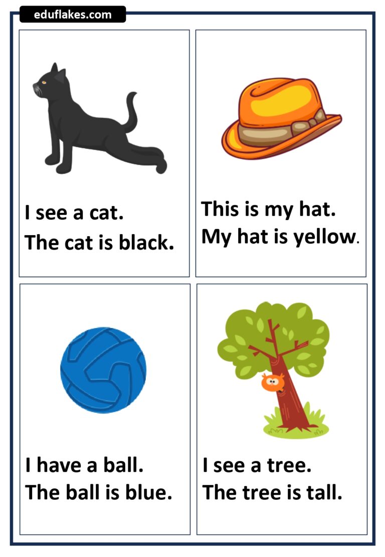 Simple Sentences Reading Worksheets For Kindergarten - Eduflakes