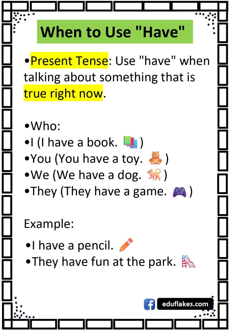 Grade 2 English Grammar Has Have Had Free Printable - Eduflakes