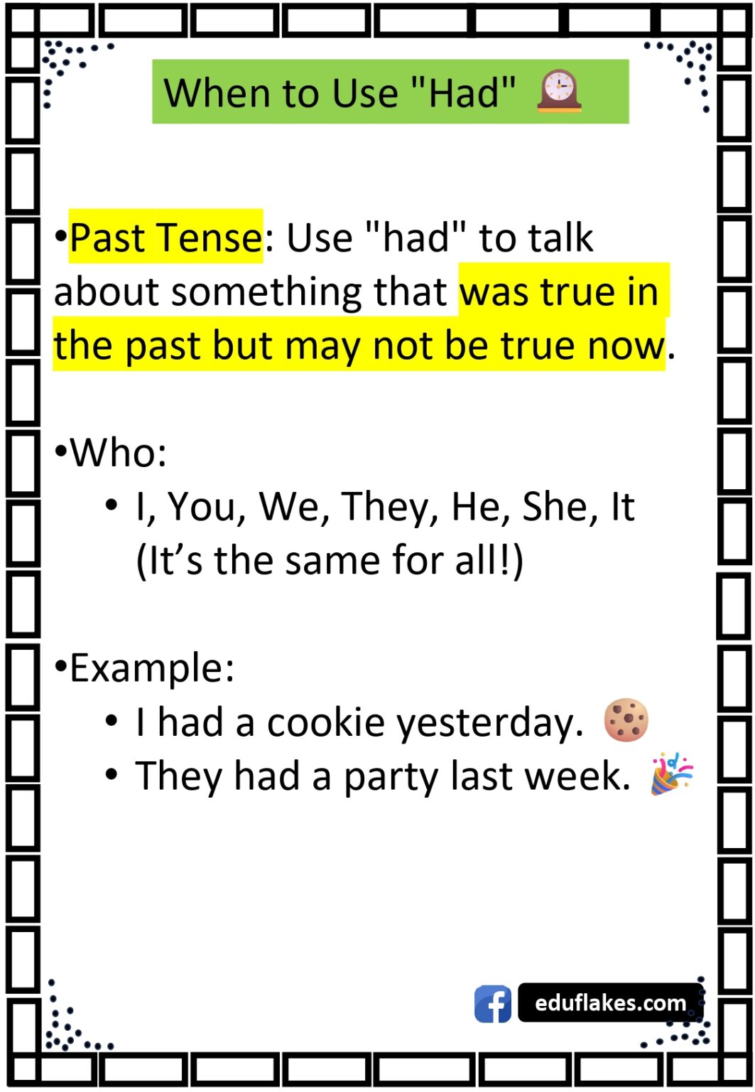 Grade 2 English Grammar Has Have Had Free Printable - Eduflakes