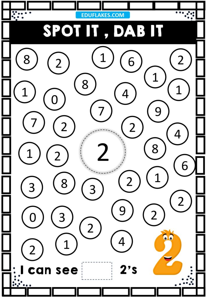 Kindergarten Number Recognition Worksheets 1 To 10 Free PDF - Eduflakes