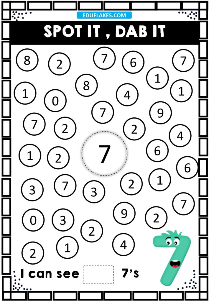 Kindergarten Number Recognition Worksheets 1 To 10 Free PDF - Eduflakes
