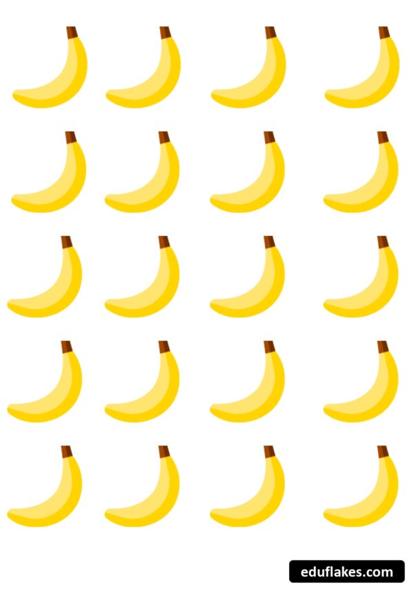 Feed the monkey counting game - eduflakes