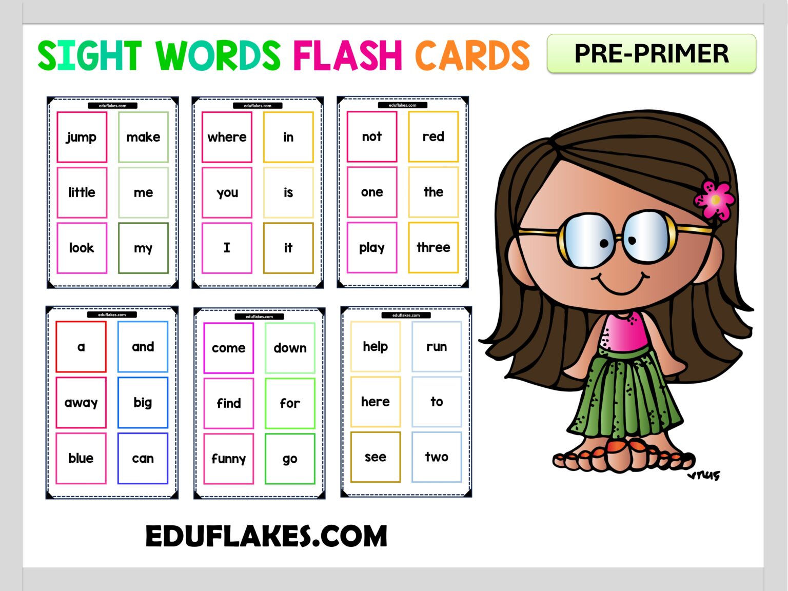 Kindergarten Sight Words Age 4 - Eduflakes