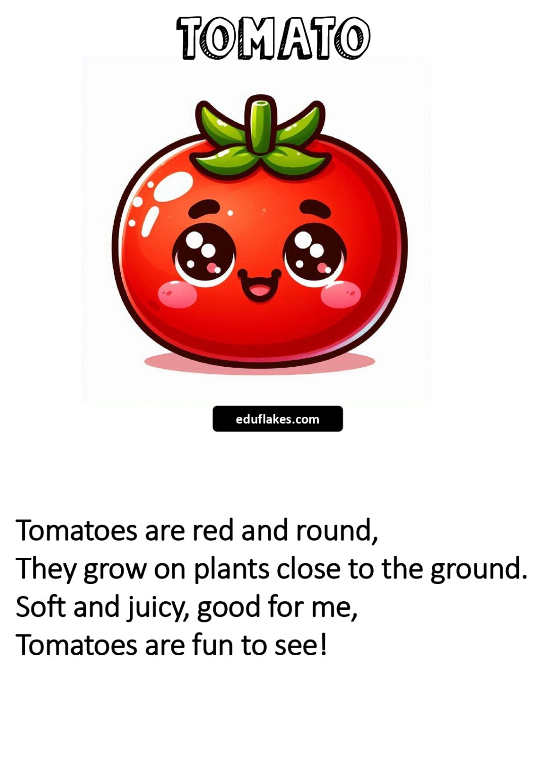 Reading About Vegetables And Vegetables Wall Posters For School - Eduflakes
