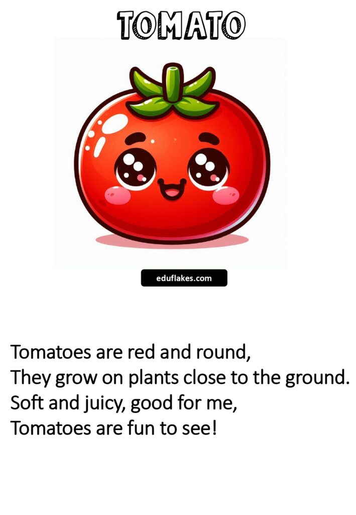 Reading About Vegetables And Vegetables Wall Posters For School - Eduflakes