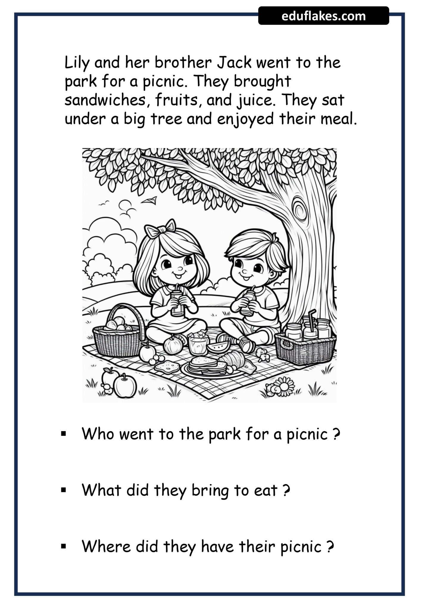 Who What Where Worksheets For Kindergarten Pdf - Eduflakes