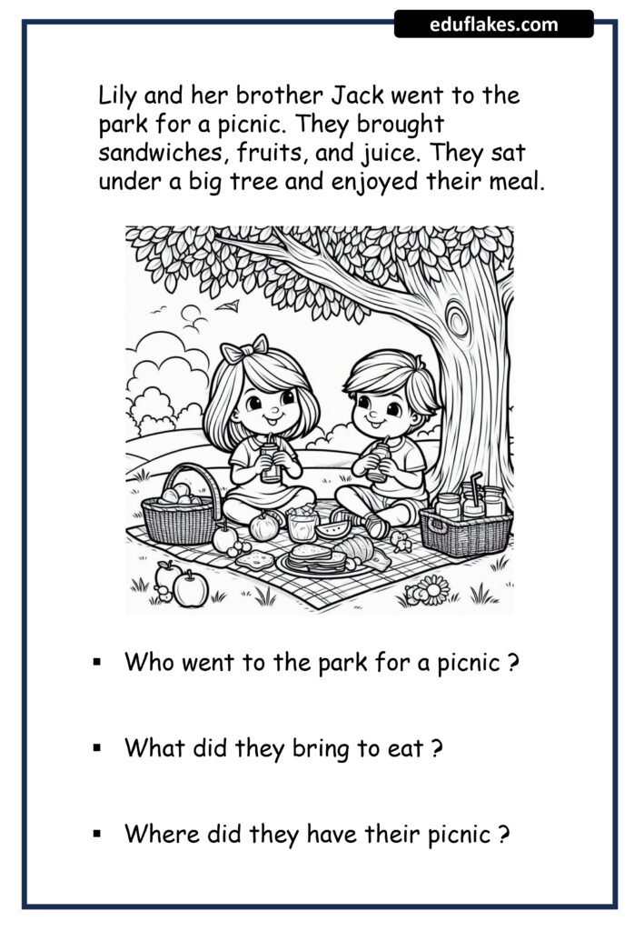 Who What Where Worksheets For Kindergarten Pdf - Eduflakes