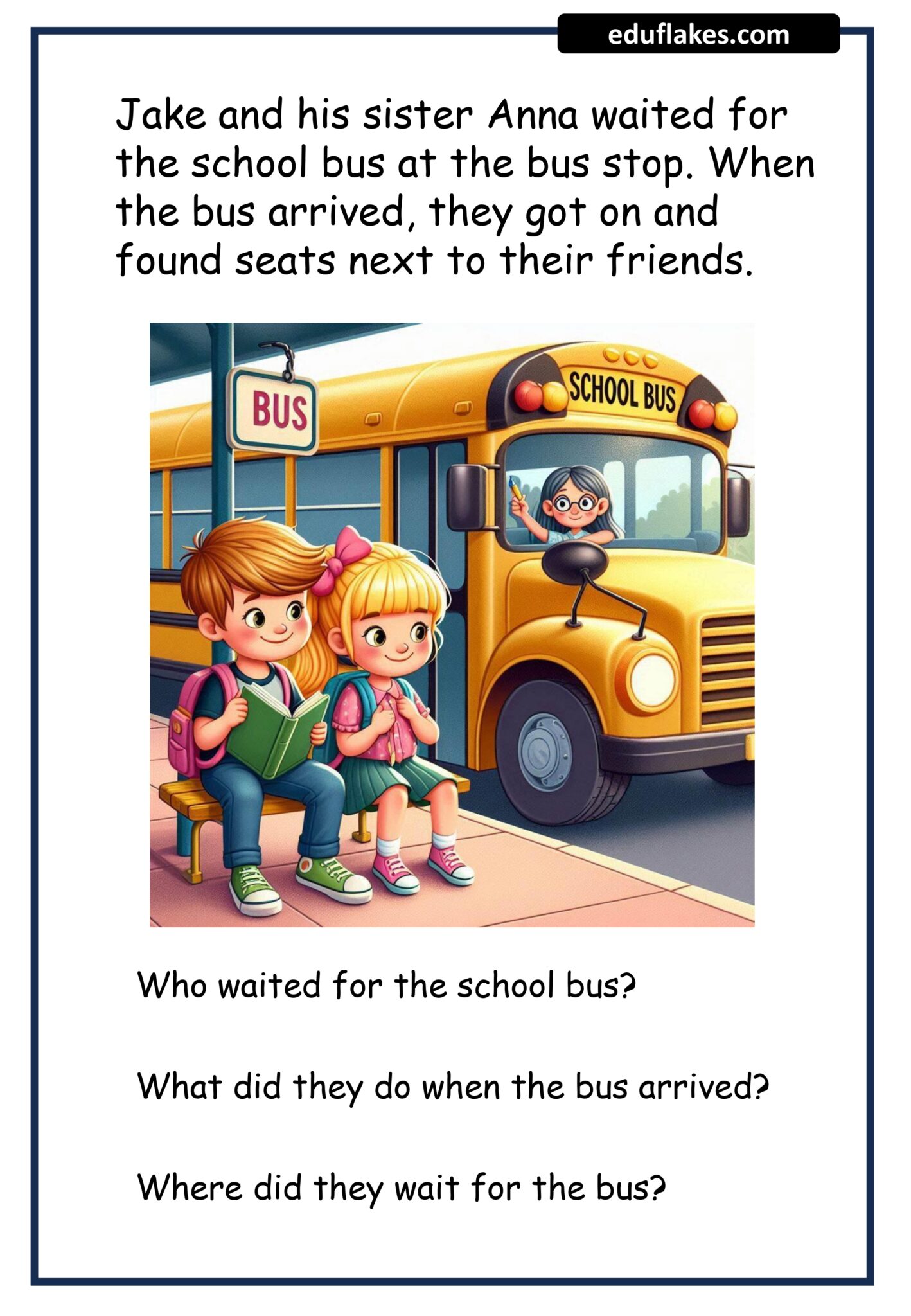 Who What Where Worksheets For Kindergarten Pdf - Eduflakes