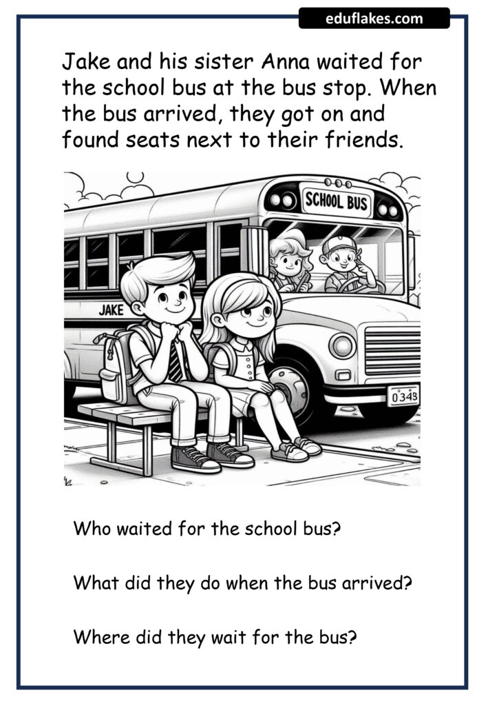 Who What Where Worksheets For Kindergarten Pdf - Eduflakes