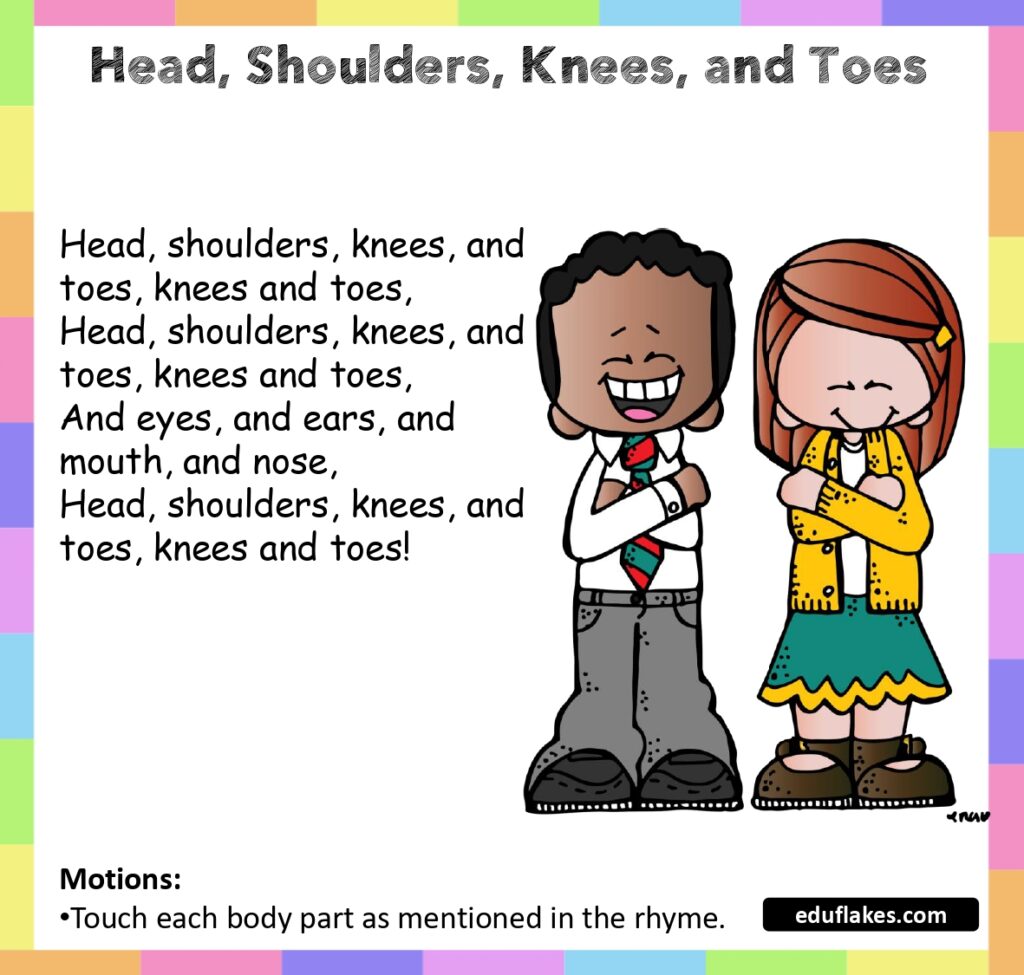 Kindergarten Dance And Motion Rhymes Free PDF Printable - Eduflakes