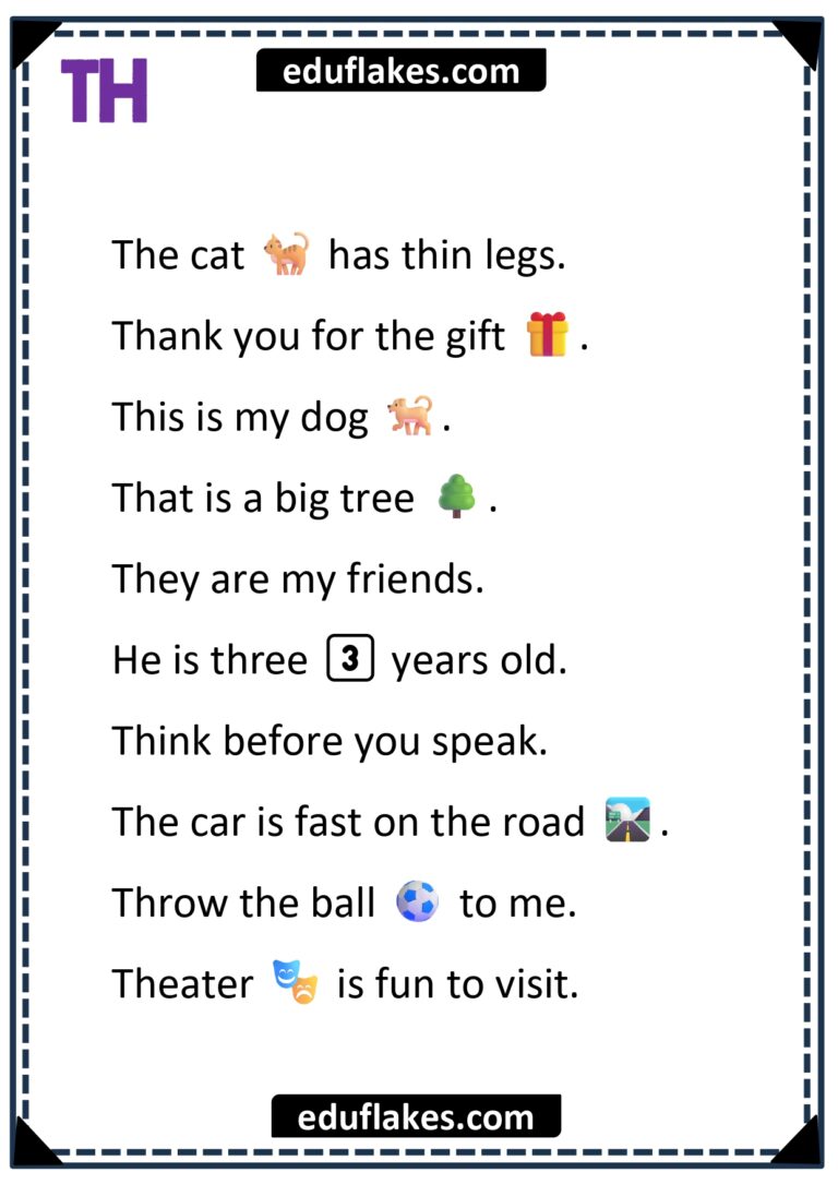 Digraph Sentences Worksheets 25 Free PDF - Eduflakes