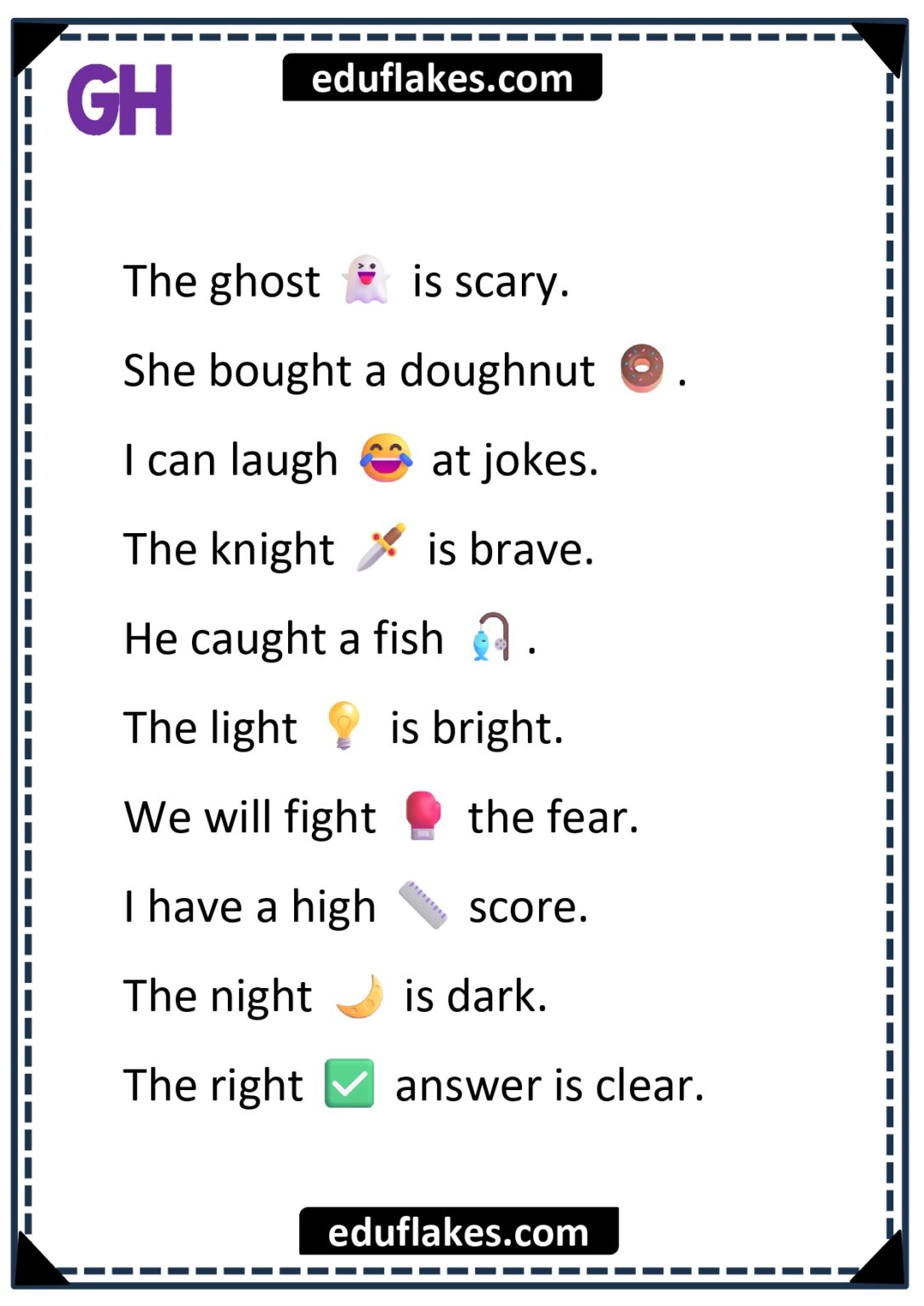 Digraph Sentences Worksheets 25 Free PDF - Eduflakes