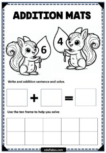 Fall Kindergarten Addition Worksheets Free PDF - Eduflakes