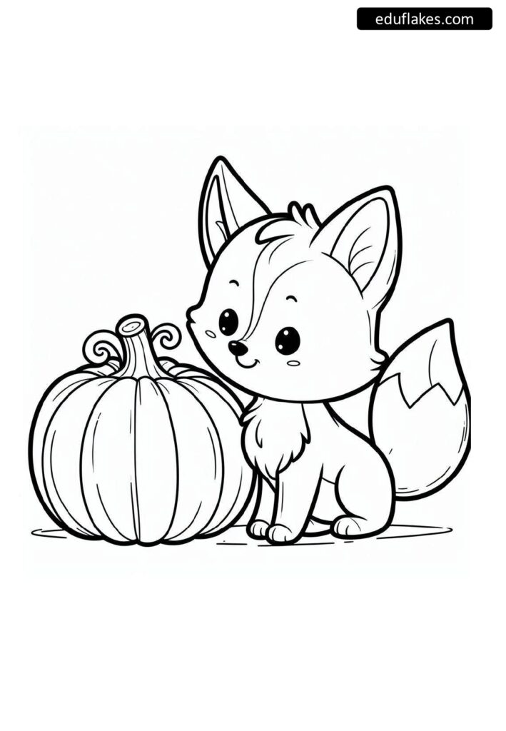20 Cute Free Printable Fall Coloring Pages For Kids - Eduflakes