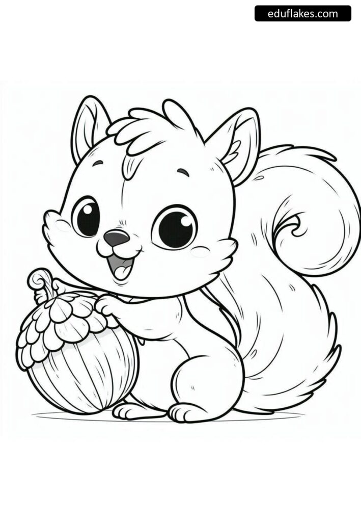 20 Cute Free Printable Fall Coloring Pages For Kids - Eduflakes