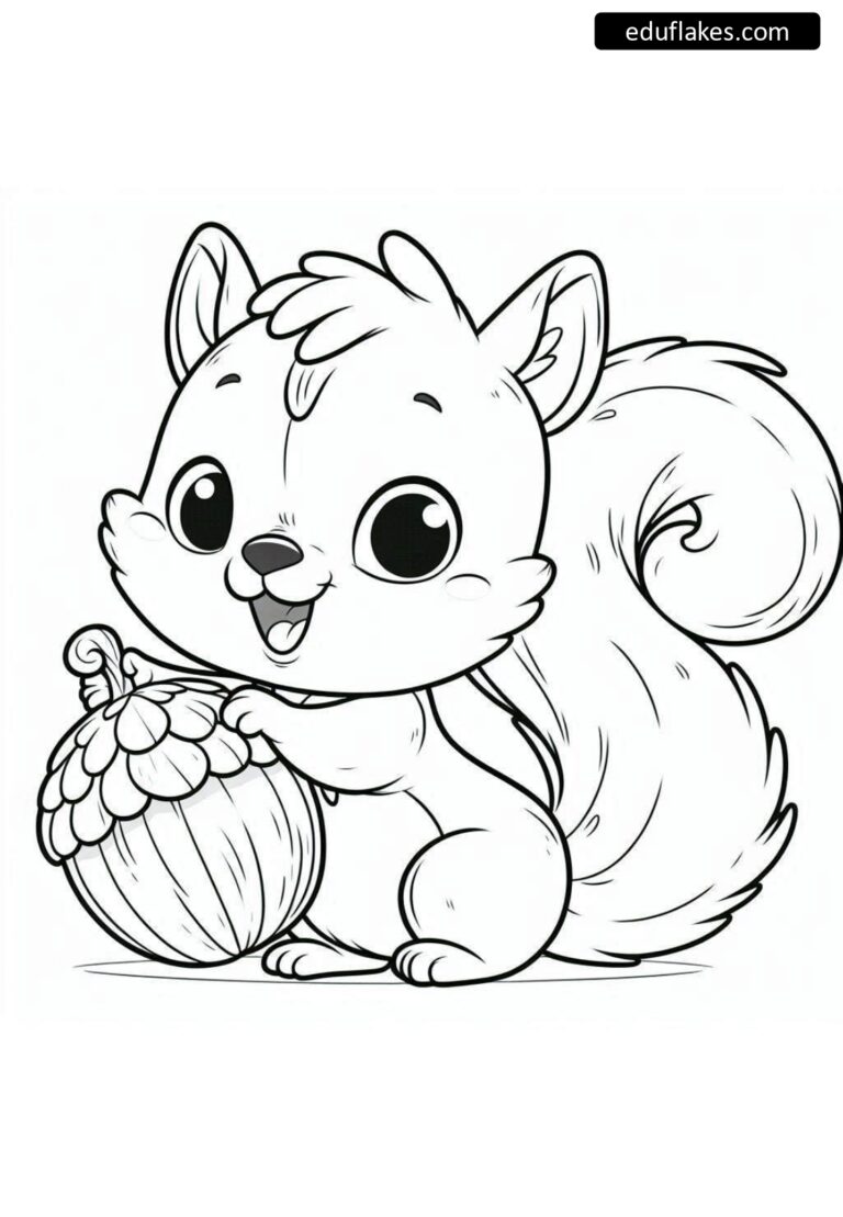 20 Cute Free Printable Fall Coloring Pages For Kids - Eduflakes