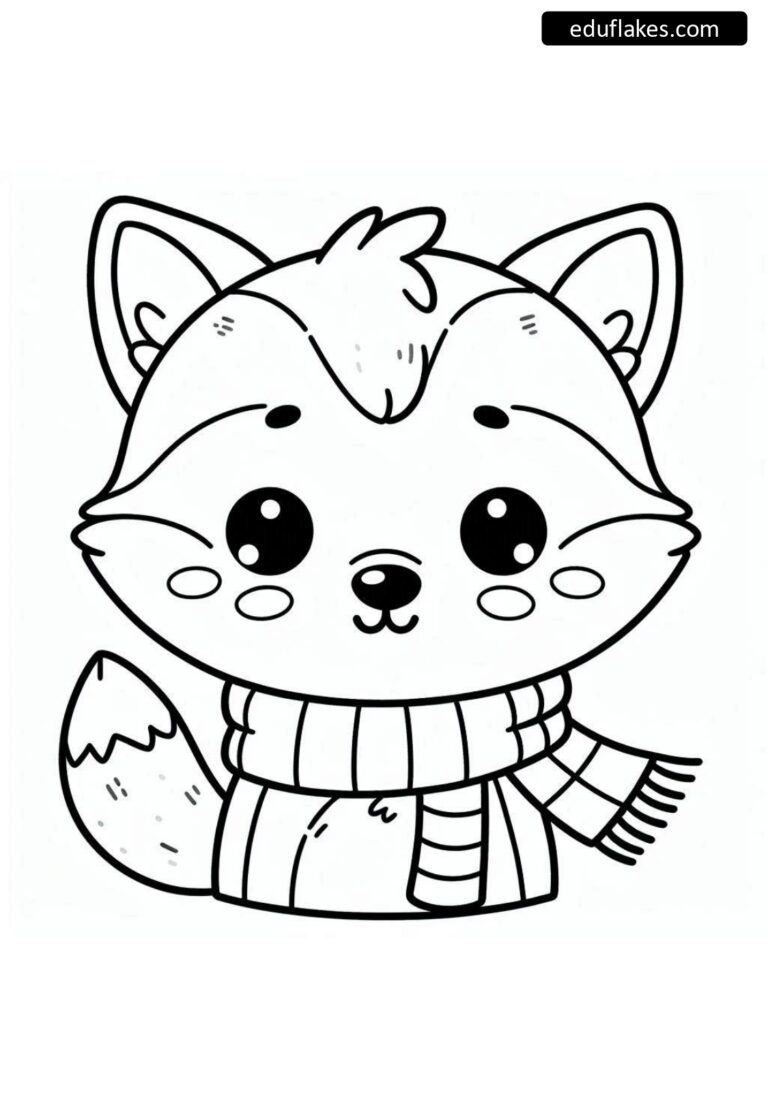 20 Cute Free Printable Fall Coloring Pages For Kids - Eduflakes