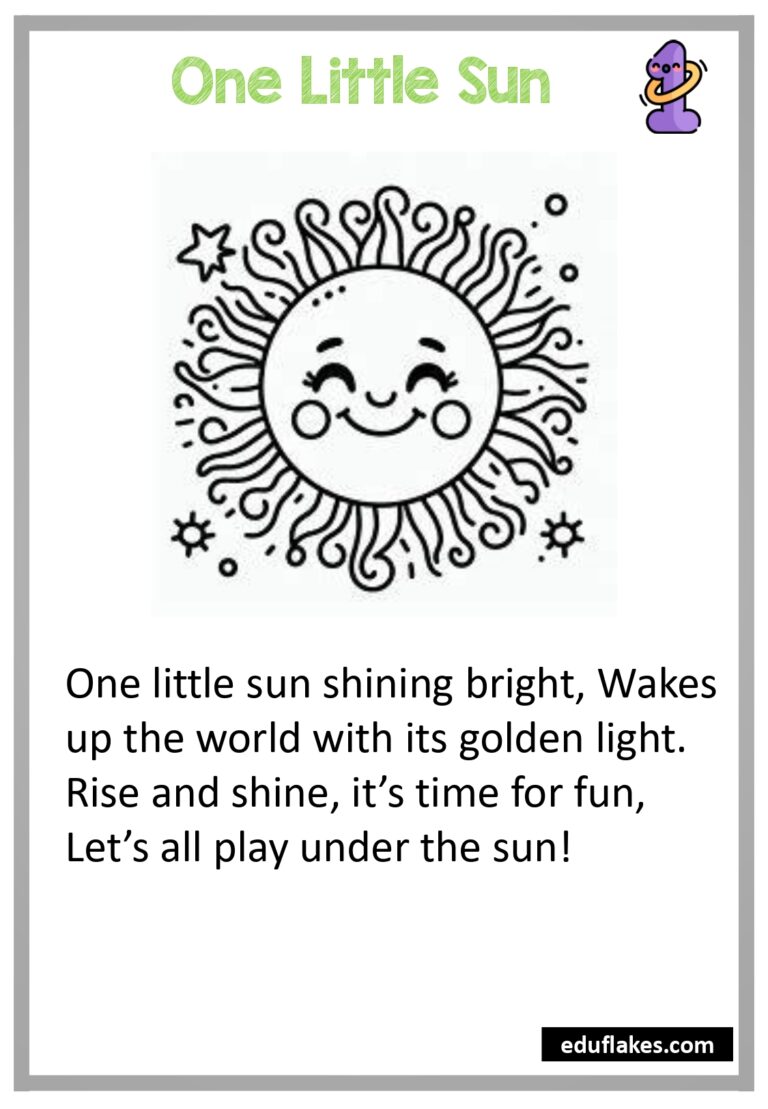 Kindergarten Number Rhymes Songs 1 To 10 - Eduflakes
